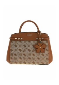 Guess Handbag - latte logo/brown - Zalando