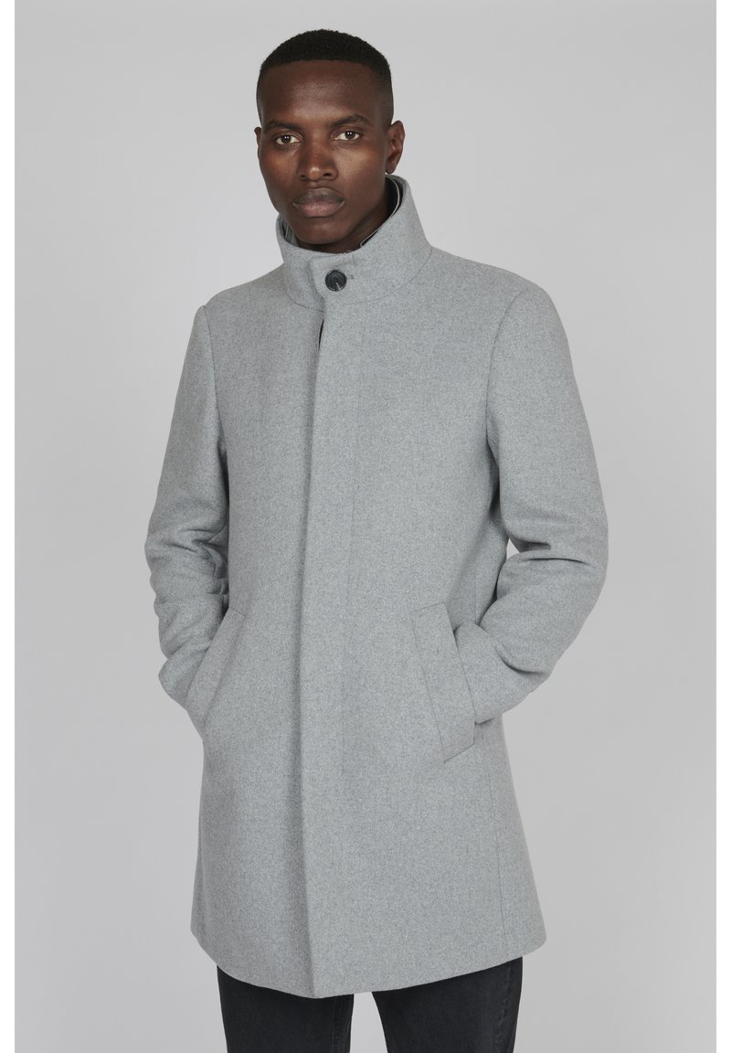 Matinique Classic coat - light grey melange/light grey - Zalando.ie
