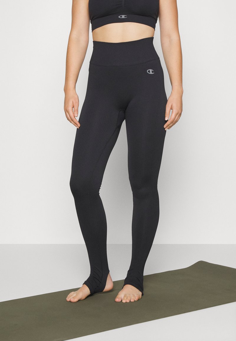 Champion SEAMLESS YOGA LEGGINGS - Tights - black/schwarz - Zalando.ch