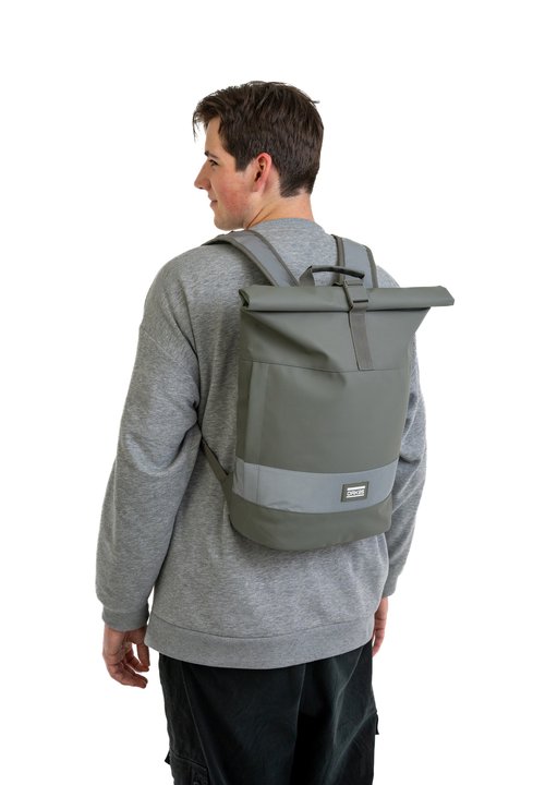 GOT BAG ROLLTOP EASY - Reppu - soft shell/valkoinen - Zalando.fi