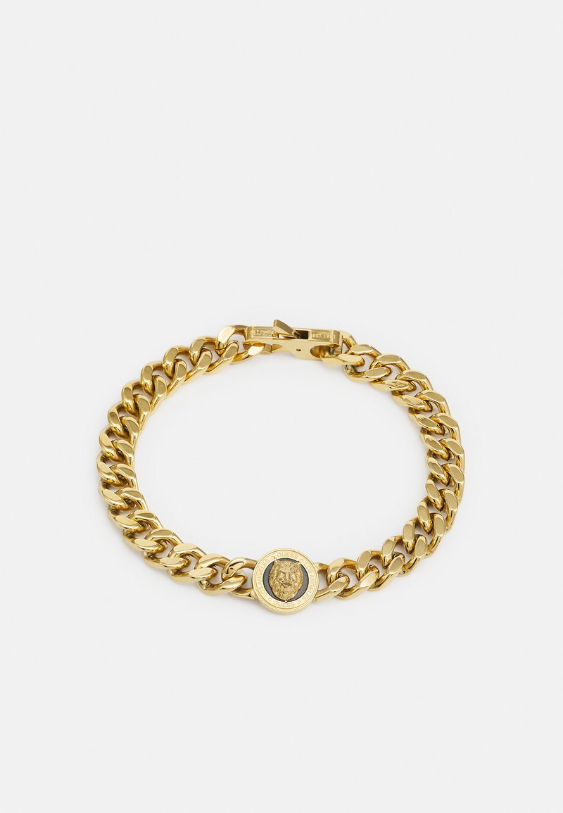 Guess LION COIN UNISEX - Bracelet - yellow gold-coloured/black/gold ...