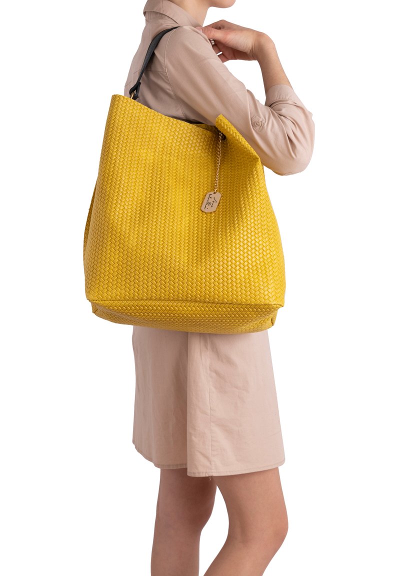 Anna Morellini ITALIAN MADE - Shopper - canary/geel - Zalando.be