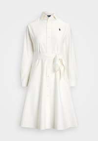 Polo Ralph Lauren WIMBLEDON COTTON OXFORD SHIRTDRESS - Shirt dress - white - Zalando.co.uk