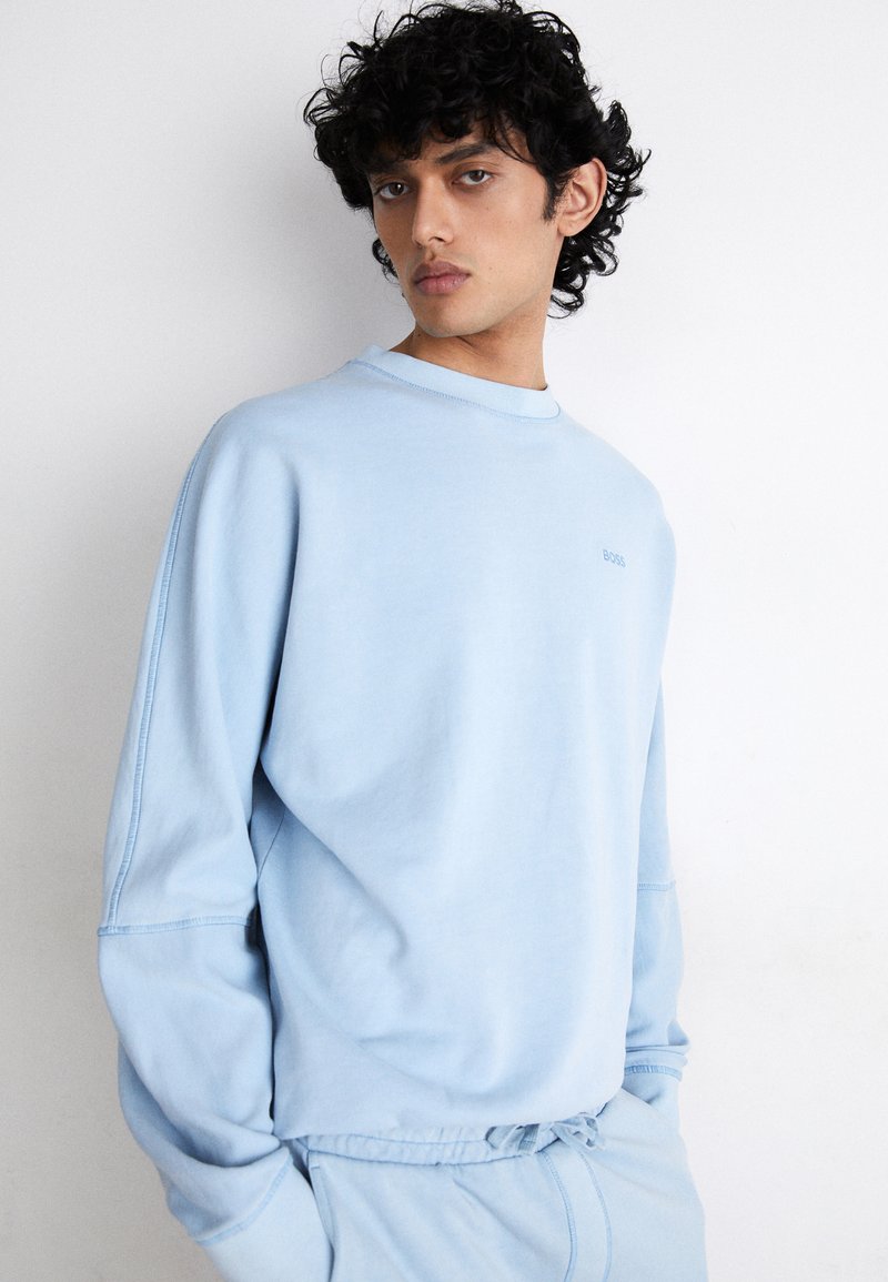 BOSS WE RE GENERATIVE - Sweatshirt - open blue/bleu marine - ZALANDO.FR