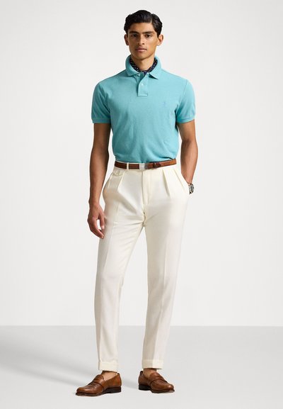 Polo Ralph Lauren CUSTOM SLIM FIT MESH POLO SHIRT - Pólóing - deep seafoam/türkiz - Zalando.hu