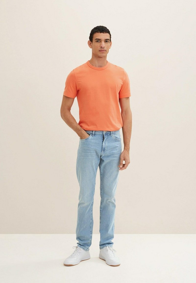 TOM TAILOR JOSH - Jean droit - light stone wash denim/bleu clair ...