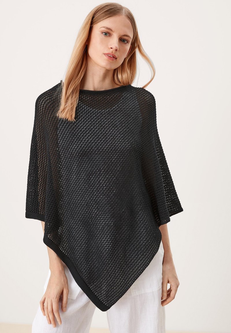 s.Oliver TEXTURÉE - Cape - dark blue/dunkelblau - Zalando.at