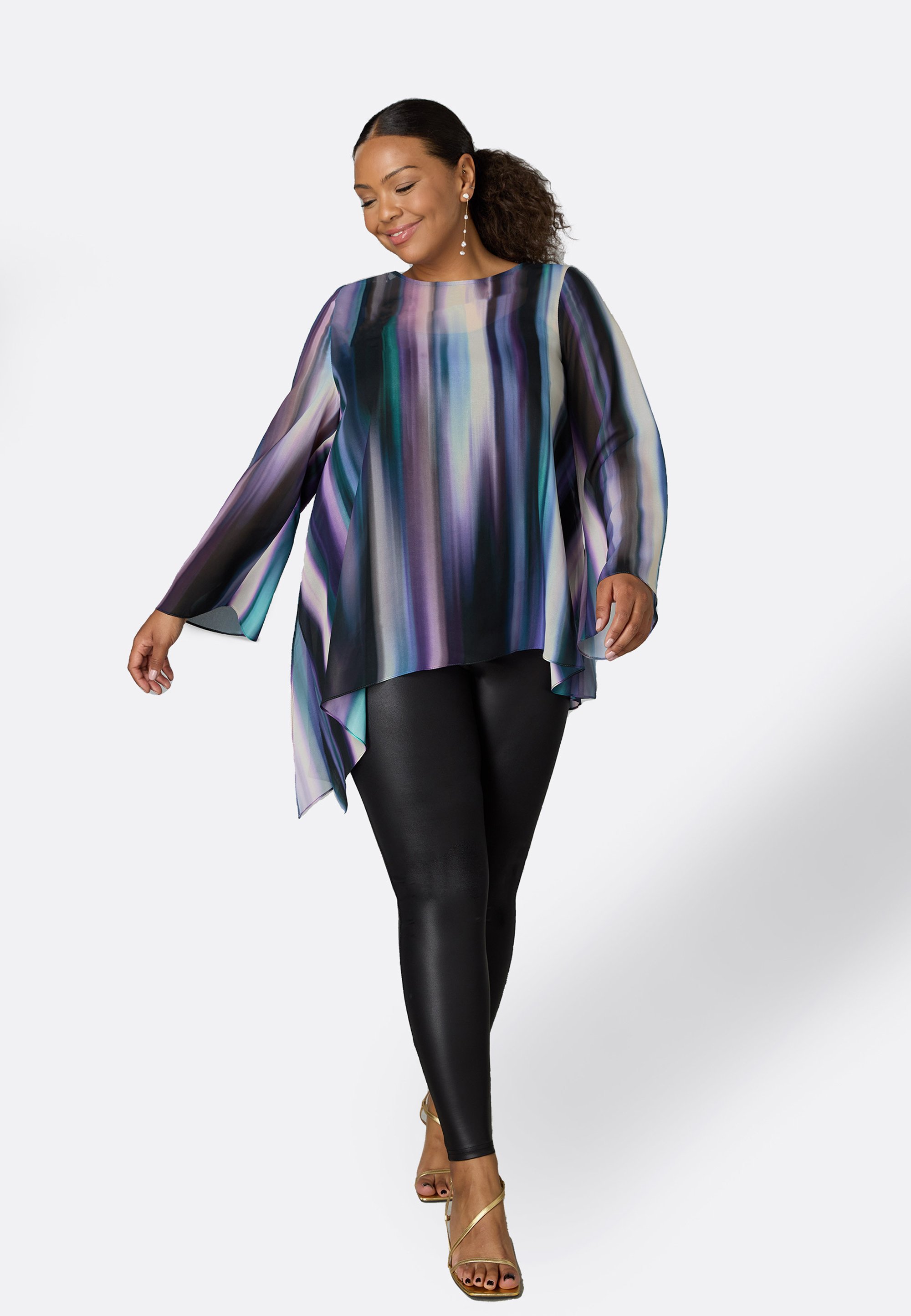 Plus Size Chiffon Tops