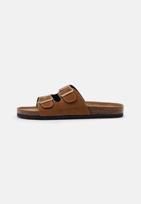 Rubi Shoes by Cotton On REX DOUBLE BUCKLE SLIDE - Ciabattine - tobacco ...