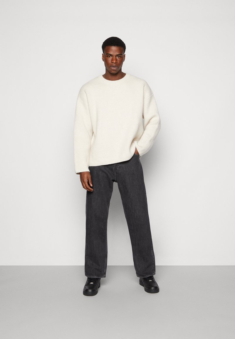 Weekday TEO SWEATER UNISEX - Jumper - dirty white/off-white - Zalando.ie