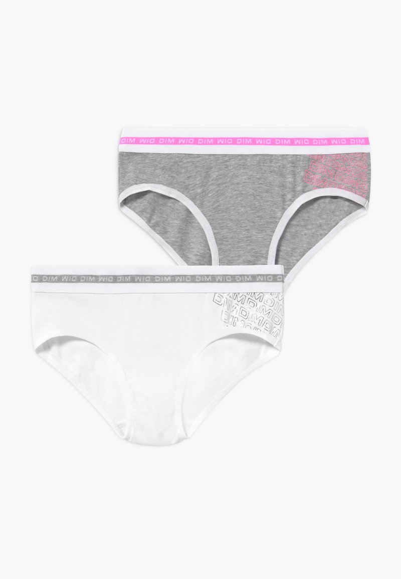 DIM 2 PACK SHORTY - Briefs - blanc/grå - Zalando.no