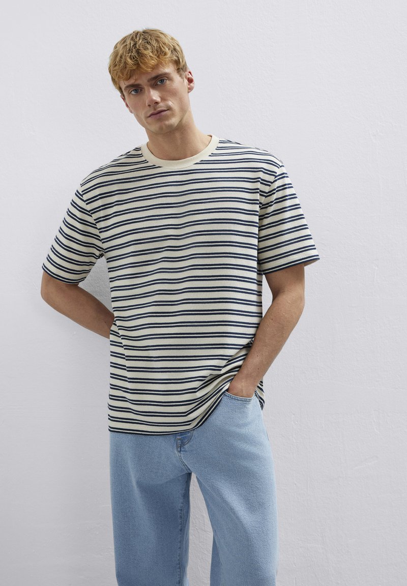 Mavi FASHION STRIPE TEE - Print T-shirt - total eclipse/blue - Zalando