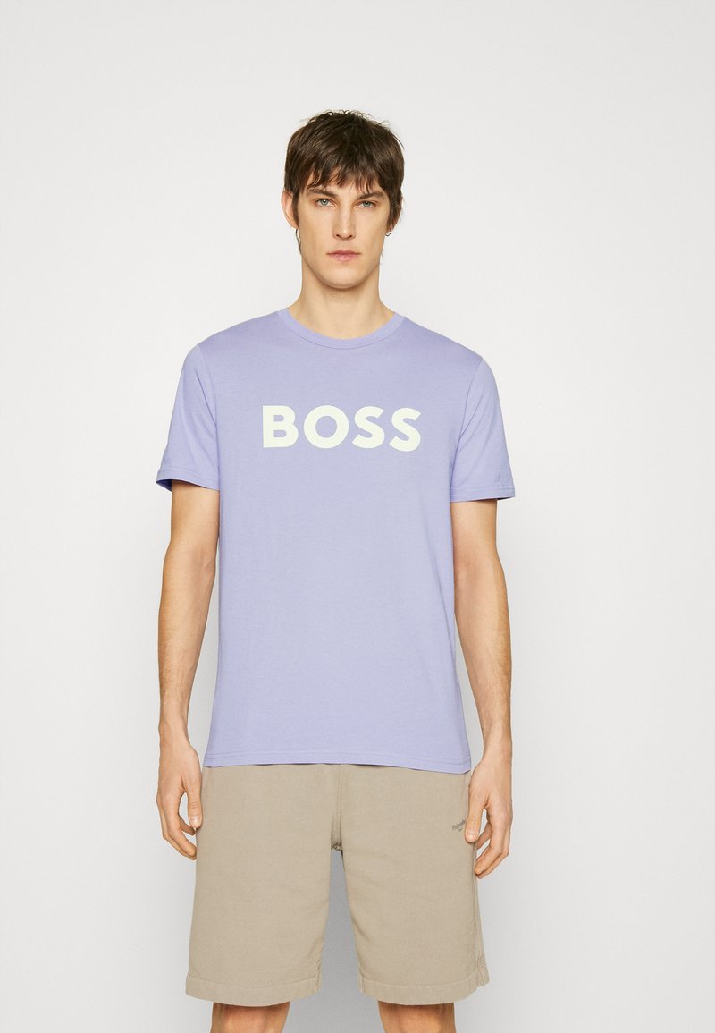 BOSS THINKING - T-Shirt print - light/pastel purple/lila - Zalando.ch