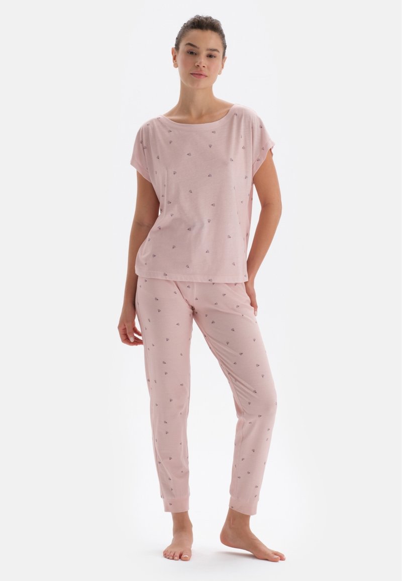 DAGI SHORT SLEEVE FLORAL SET - Pyjama - light pink/roze - Zalando.nl