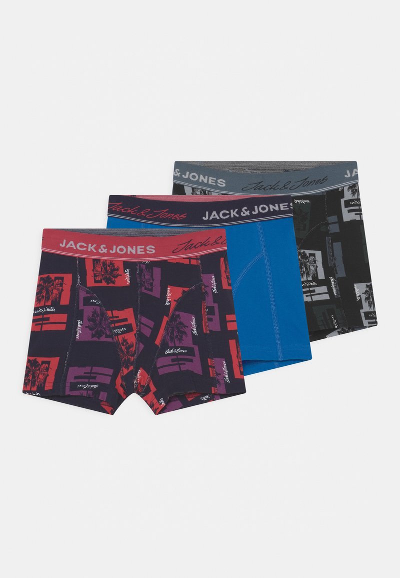 Jack & Jones Junior JACLEAVES LOGO JNR 3 PACK - Onderbroeken - black ...