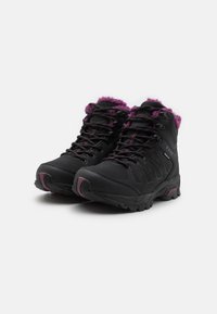 HI-TEC RAVEN INSULATED WP WOMENS - Chaussures de marche - black/grape wine/noir - ZALANDO.FR