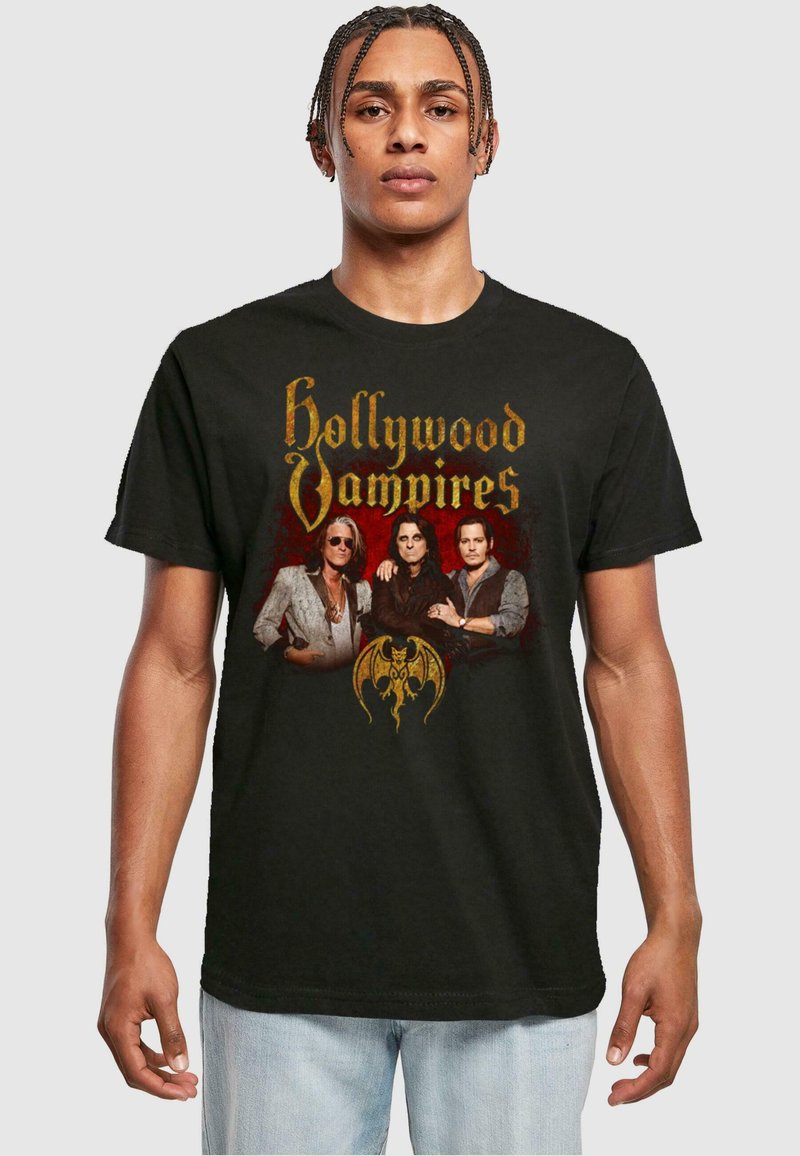 Merchcode HOLLYWOOD VAMPIRES - GROUP PHOTO - Print T-shirt - black ...