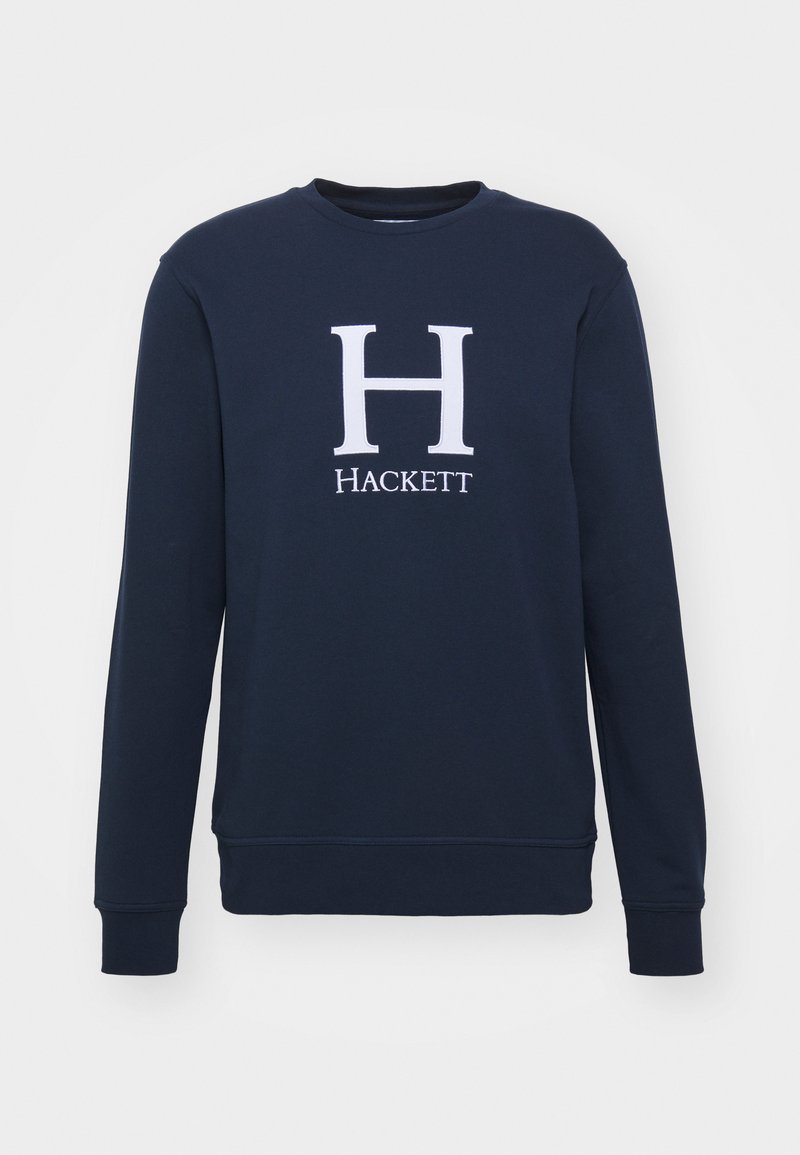 Hackett London HERITAGE LARGE CREW - Sweatshirt - navy blue/dark blue ...
