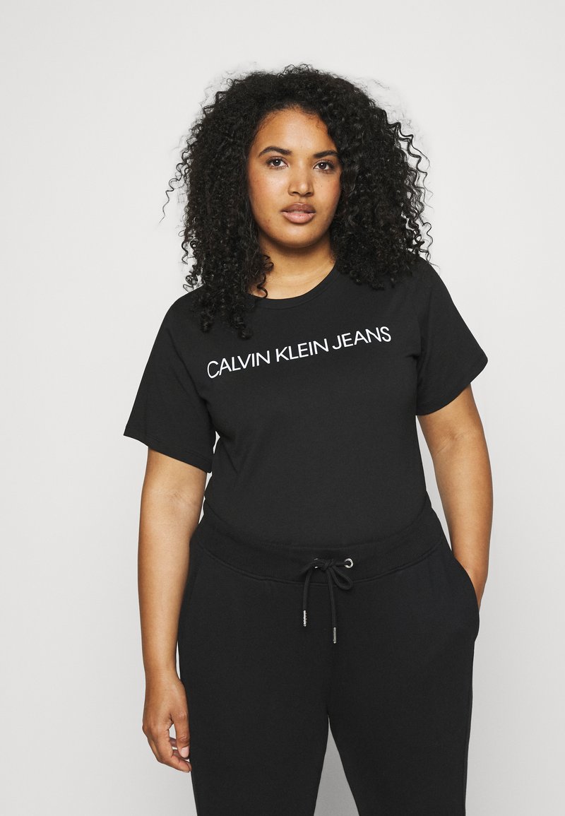 Calvin Klein Jeans Plus Institutional Tee Print T Shirt Black