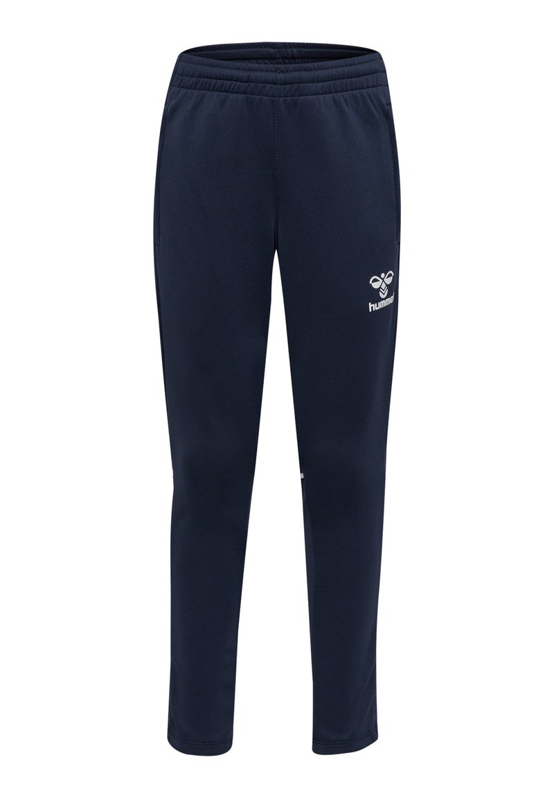Hummel CORE 2.0 TRAINING - Tracksuit bottoms - marine white/dark blue ...
