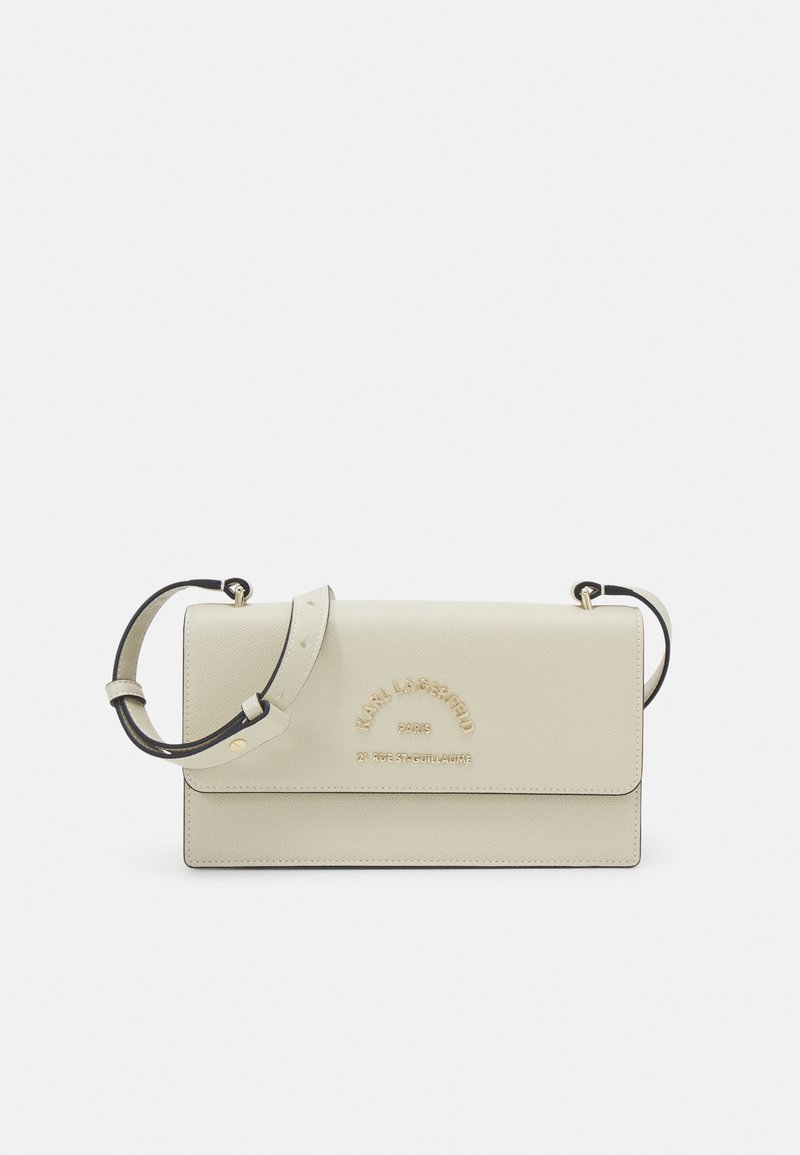 KARL LAGERFELD FLAP - Across body bag - off white/off-white - Zalando.ie
