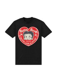 Henry Tiger BETTY BOOP OOP A DOOP LOVE HEART - Print T-shirt - black ...