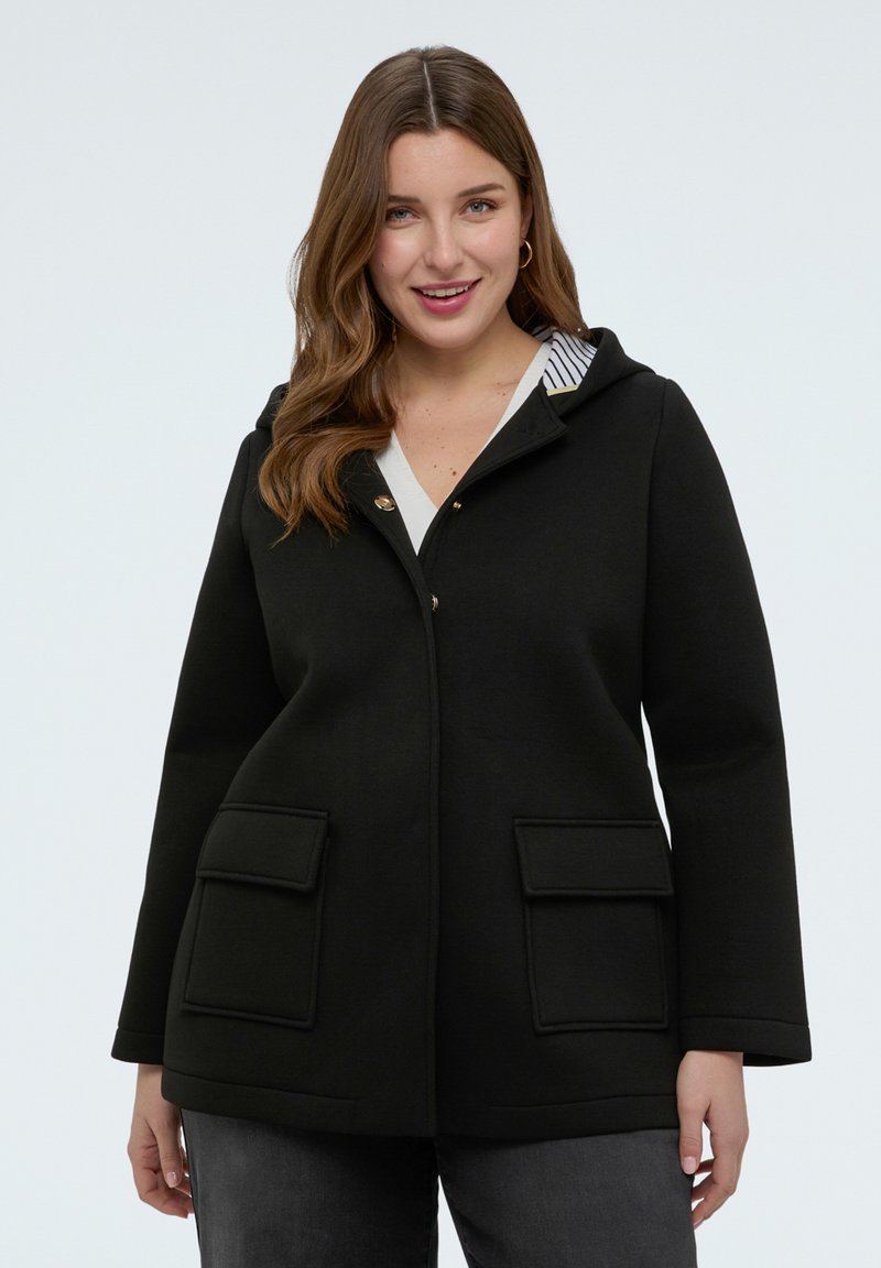 Fiorella Rubino CON CAPPUCCIO - Kevyt takki - nero/musta - Zalando.fi