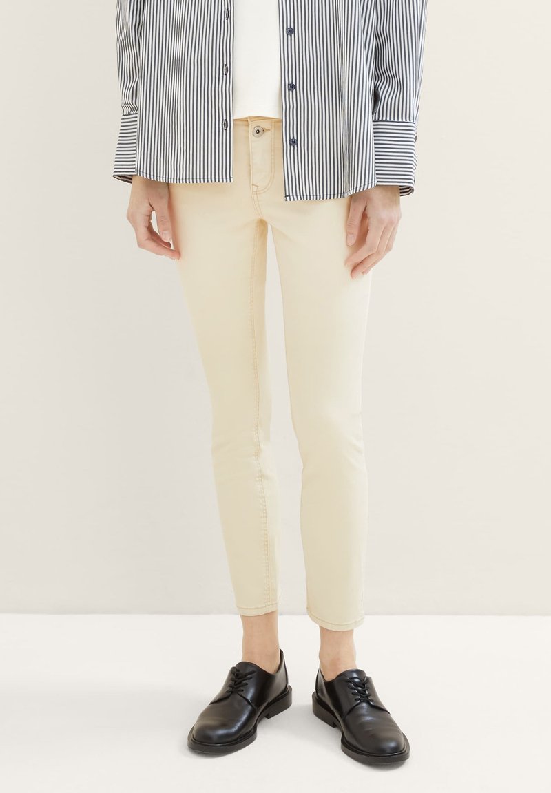 TOM TAILOR ALEXA SLIM - Slim fit jeans - sandy beige/beige - Zalando