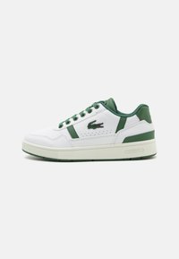 Lacoste T-CLIP CHILDREN TRAINERS - Sneakers laag - white/dark green/wit - Zalando.nl