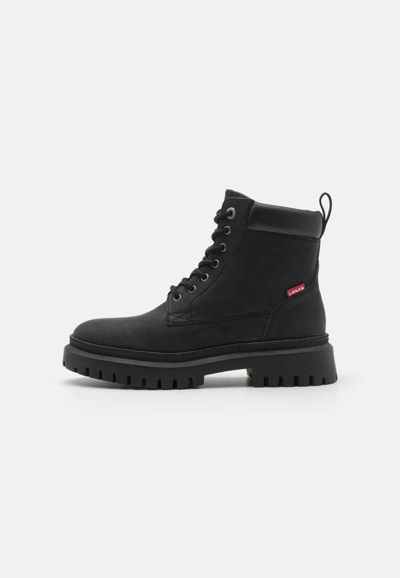 Levi's® LENNOX - Lace-up ankle boots - full black/black - Zalando
