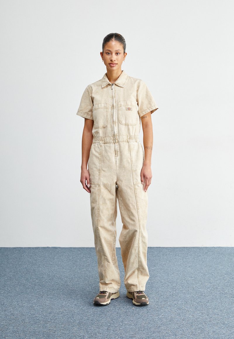 Dickies NEWINGTON COVERALL - Jumpsuit - beige/beige-meliert - Zalando.de