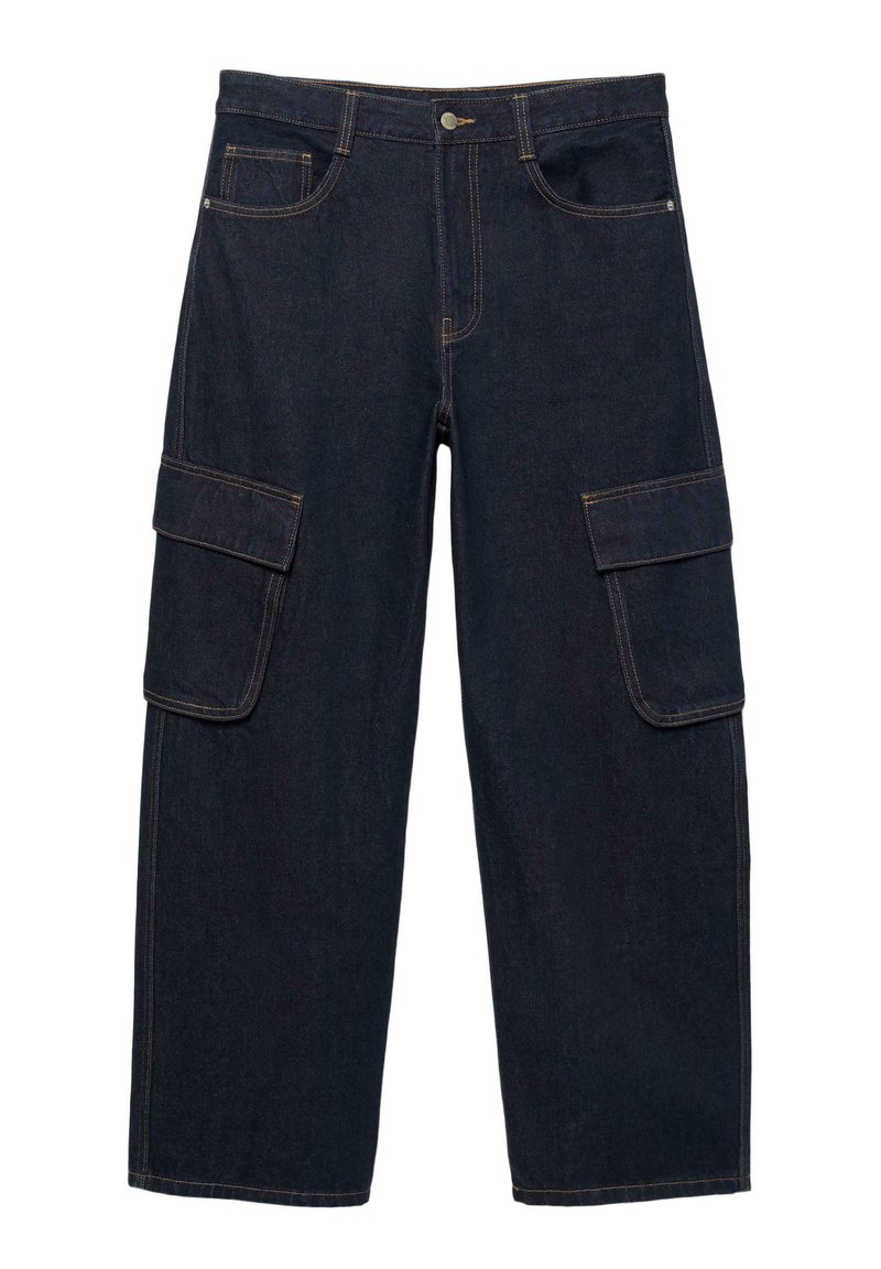 PULL&BEAR CARGO - Baggy jeans - dark-blue denim/darkblue - Zalando.dk