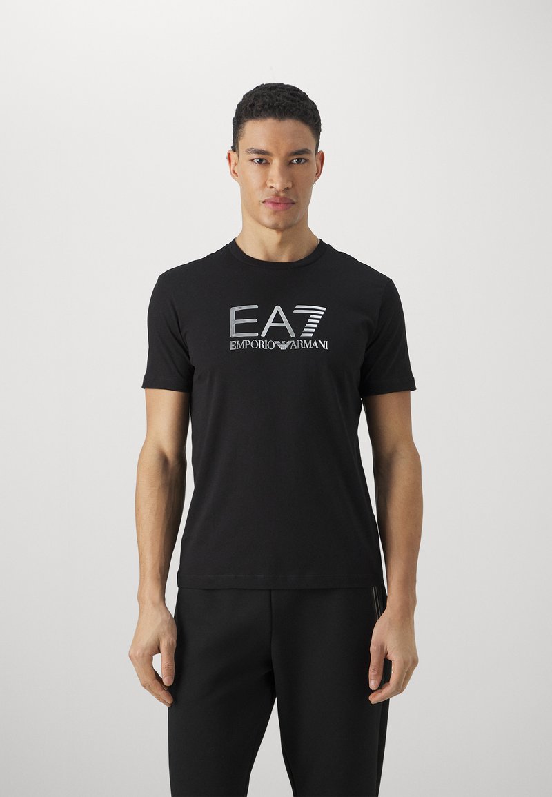 EA7 Emporio Armani T-shirt con stampa - nero - Zalando.it