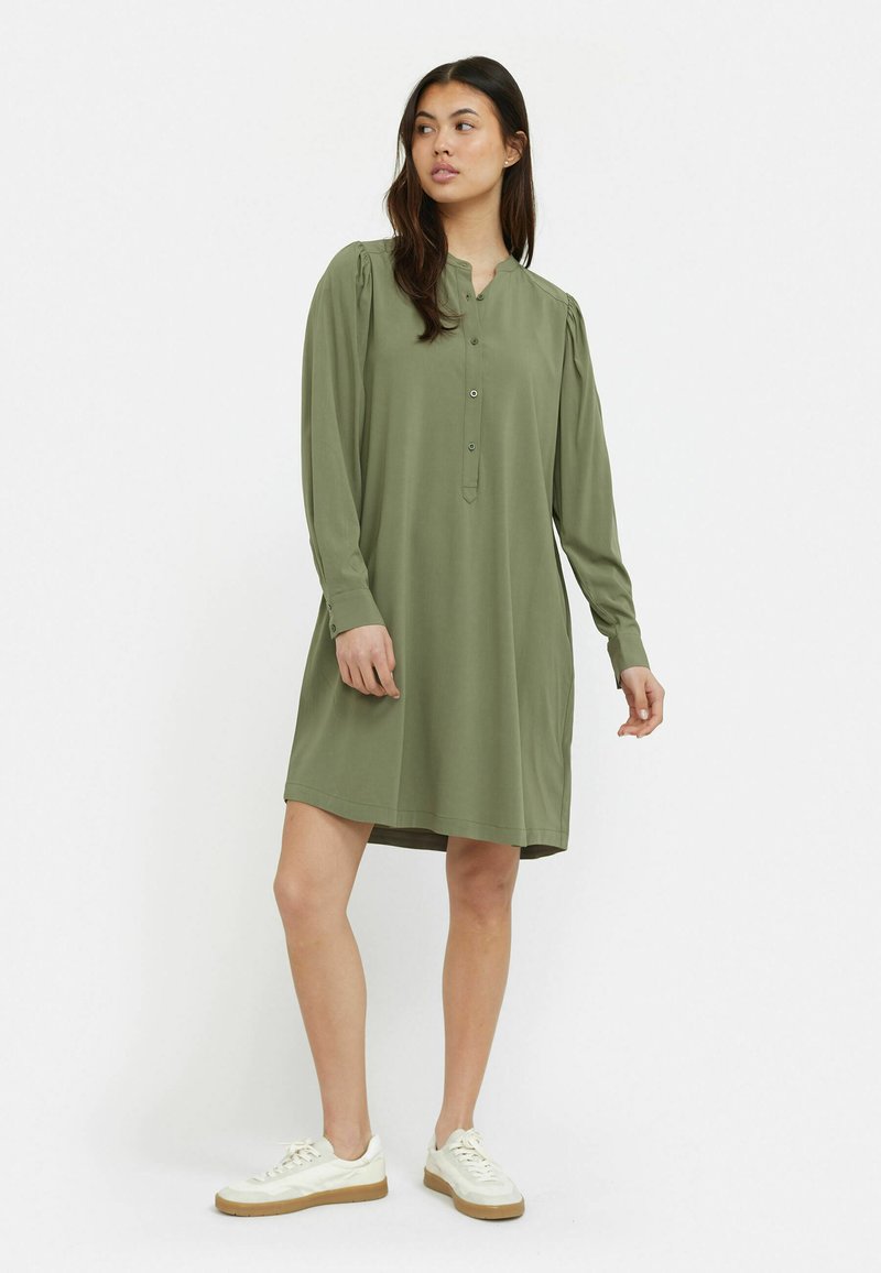Soft Rebels SRALIA - Abito a camicia - deep lichen green/verde scuro ...