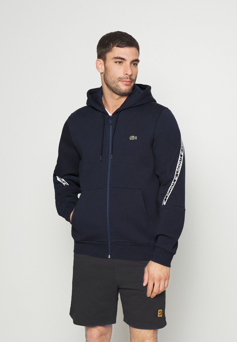 Lacoste Sport Tapered Active Sweatjacke Bleu Marine Dunkelblau