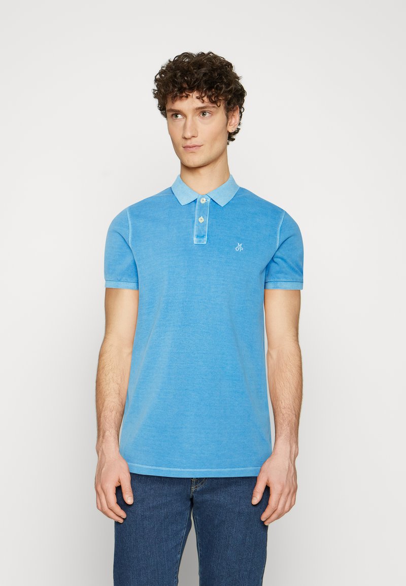 Marc O'Polo Shirt - Polo shirt - azure blue/blue - Zalando.co.uk