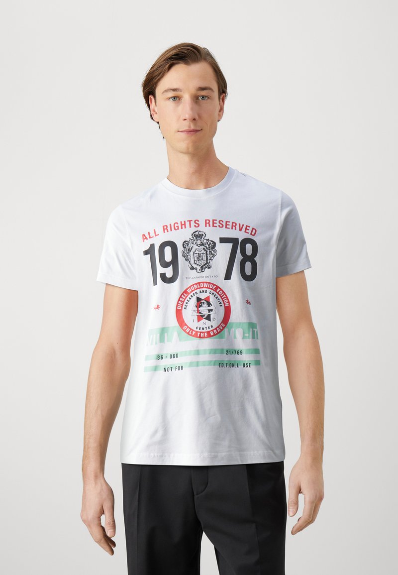 Diesel T-DIEGOR-K73 - T-Shirt print - 100/weiß - Zalando.ch