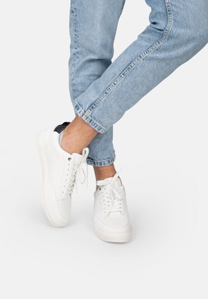 PS POELMAN MIKE - Sneakers laag - white with orange combination/wit ...