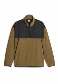 Puma CLASSICS UTILITY HALF-ZIP - Fleecetrøjer - chocolate chip/brun ...