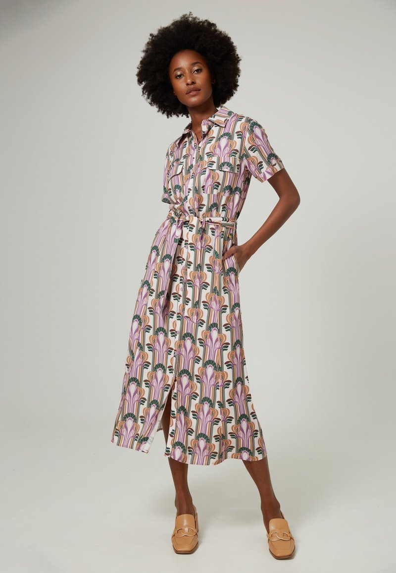 4funkyflavours TELL ME A TALE - Robe chemise - multicoloured/rose clair ...