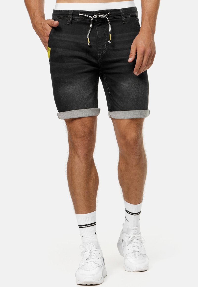 INDICODE JEANS Jeans Shorts - vintage black/schwarz - Zalando.de