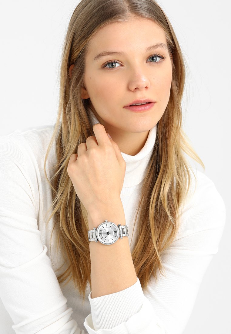 Fossil Carlie Uhr Silver Coloured Silberfarben Zalando De