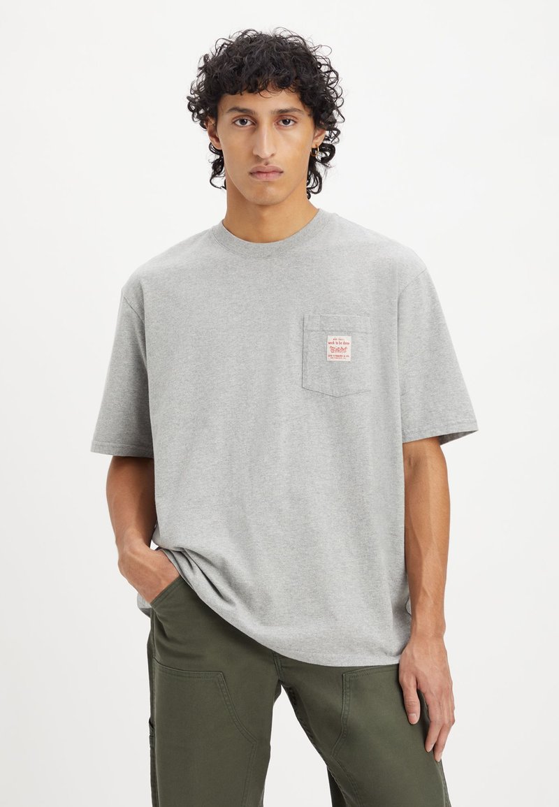 Levi's® Workwear WORKWEAR TEE - T-Shirt basic - mid tone grey heather ...