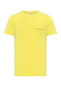 anou anou FILO - POCKET DETAILED - REGULAR FIT - T-Shirt basic - yellow ...