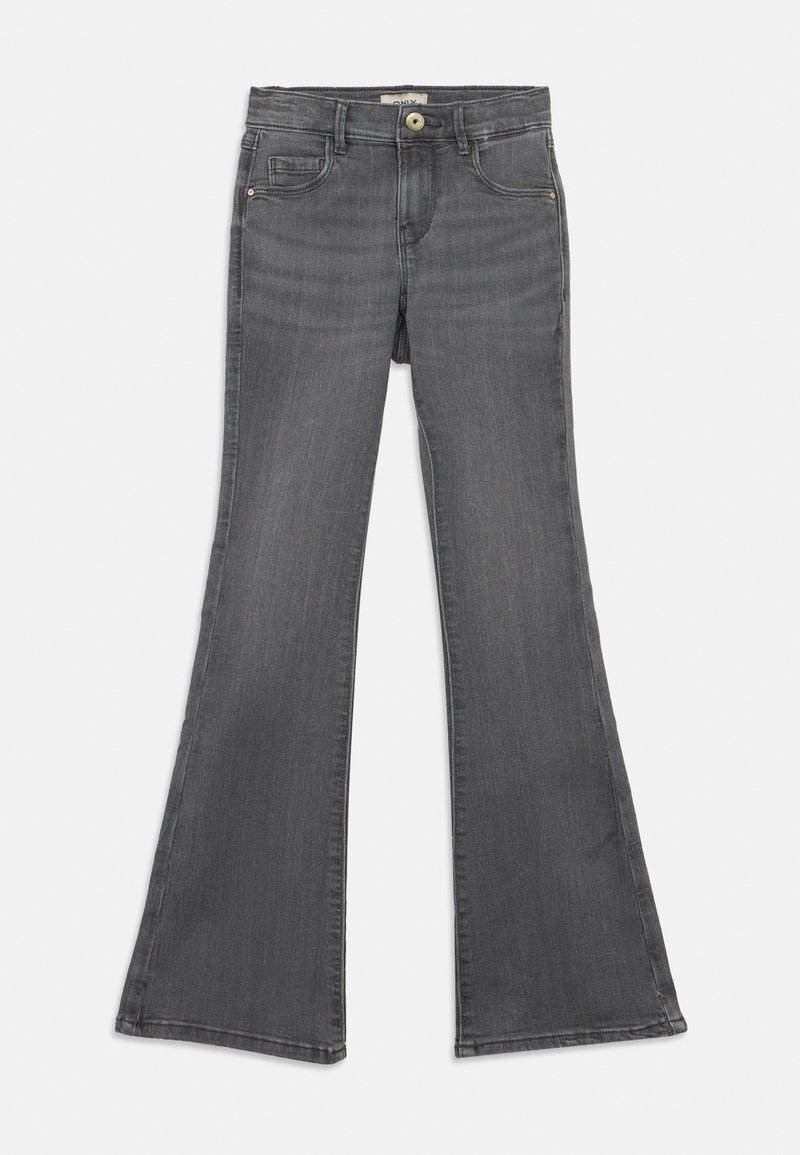 ONLY GIRLS KOGRAIN - Flared Jeans - medium grey denim/grey denim - Zalando