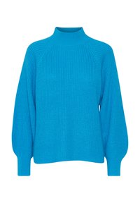 b.young MIT BALLONÄRMELN STEHKRAGEN - Jumper - blau/blue - Zalando