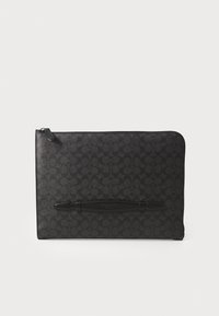 COACH LAPTOP CASE IN SIGNATURE CANVAS - Laptop bag - charcoal/dark grey ...