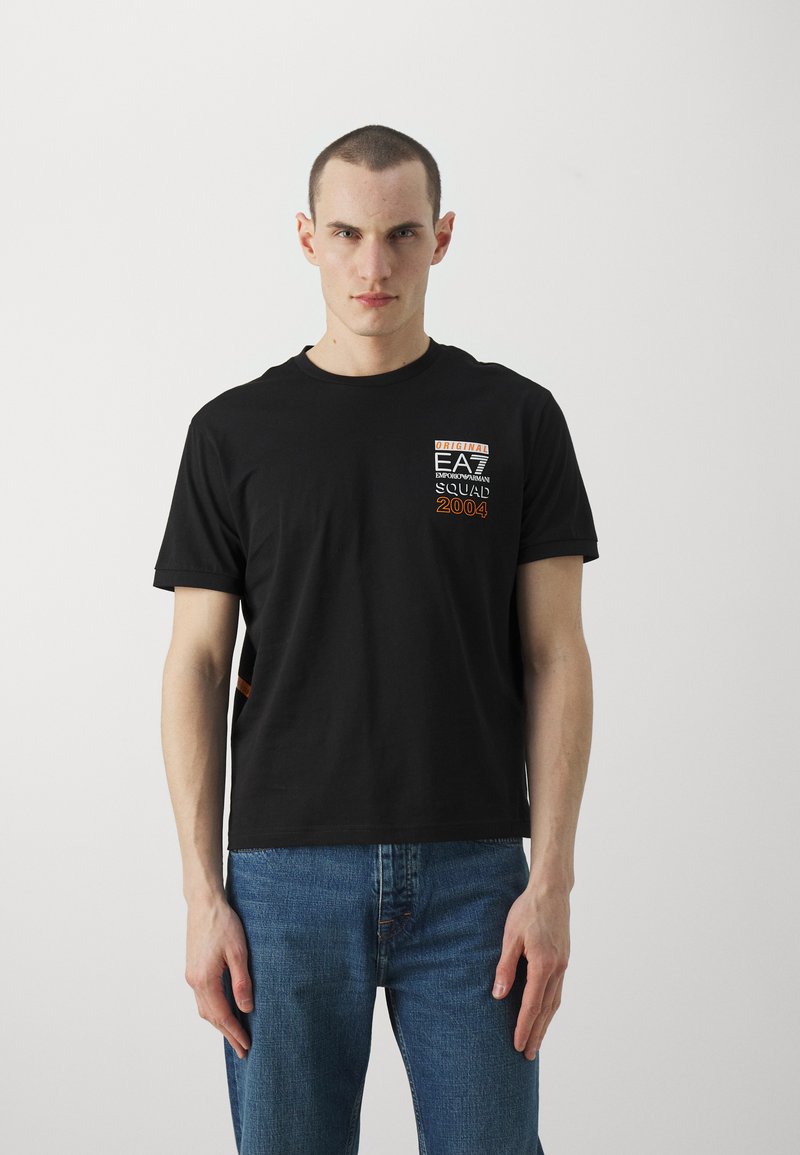 EA7 Emporio Armani Print T-shirt - nero/black - Zalando.co.uk