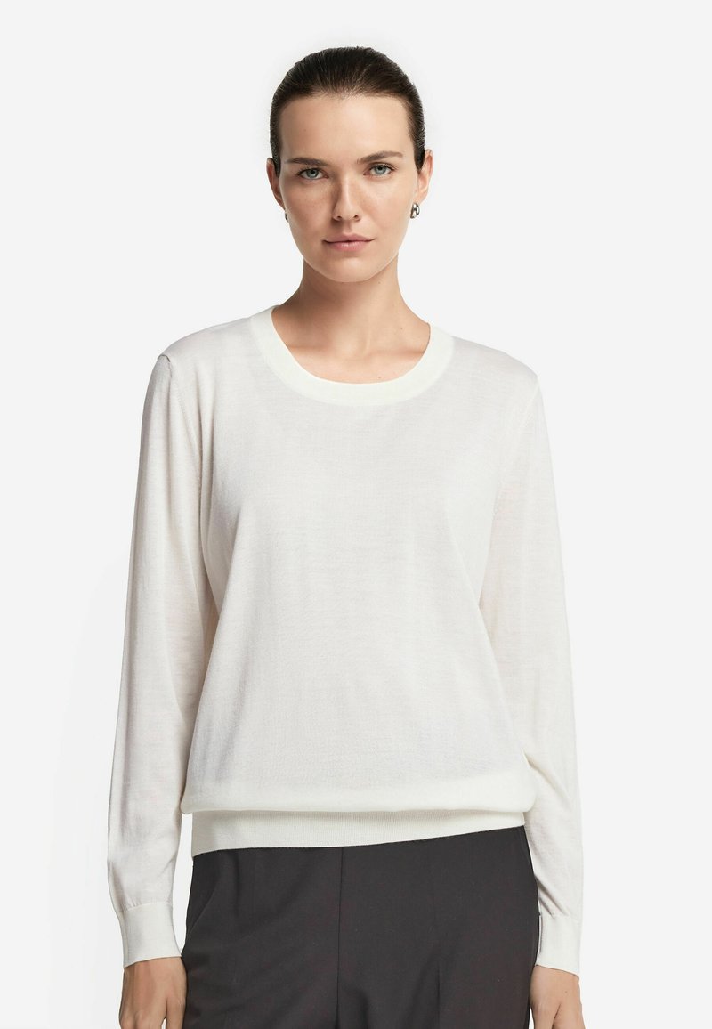 Falconeri ROUND NECK - Jersey de punto - white/crema - Zalando.es