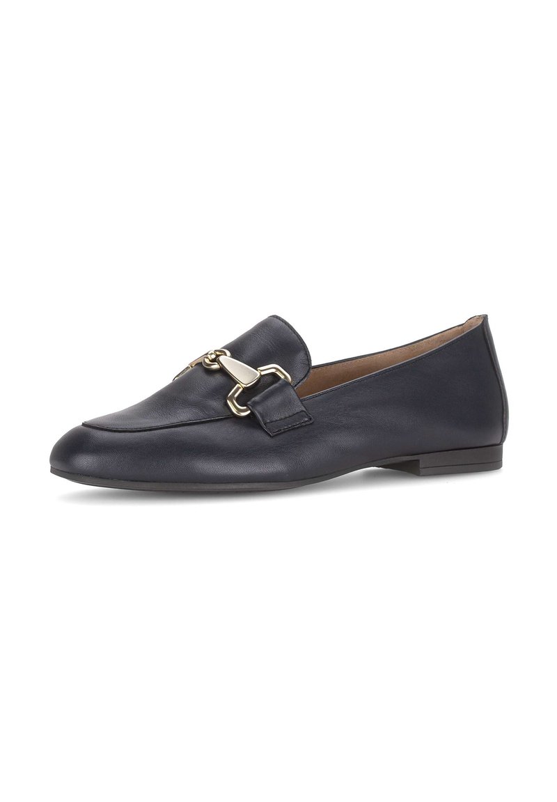 Gabor Slip-ons - dark blue/gold/dark blue - Zalando